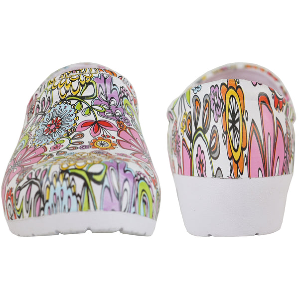 VANGELO Women Slip Resistant Clog NIKO Flower-1 - www.staffshoes.com ...